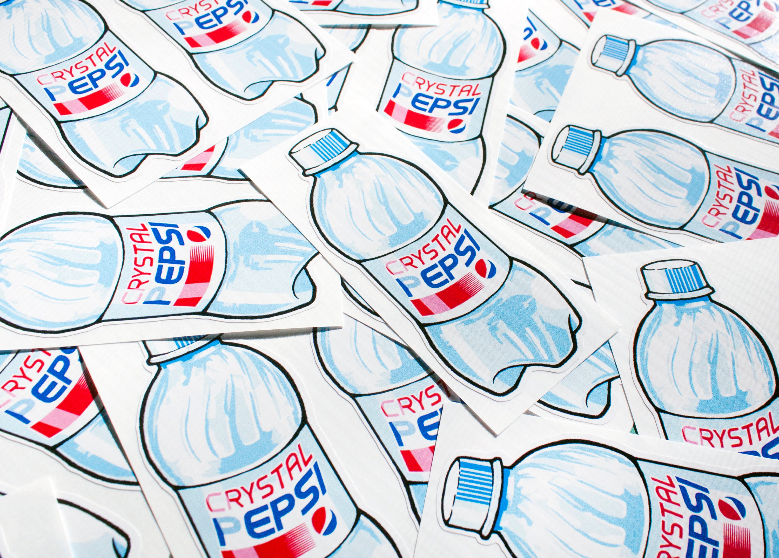 Crystal Pepsi Vinyl Cutout Sticker Bepis | Etsy