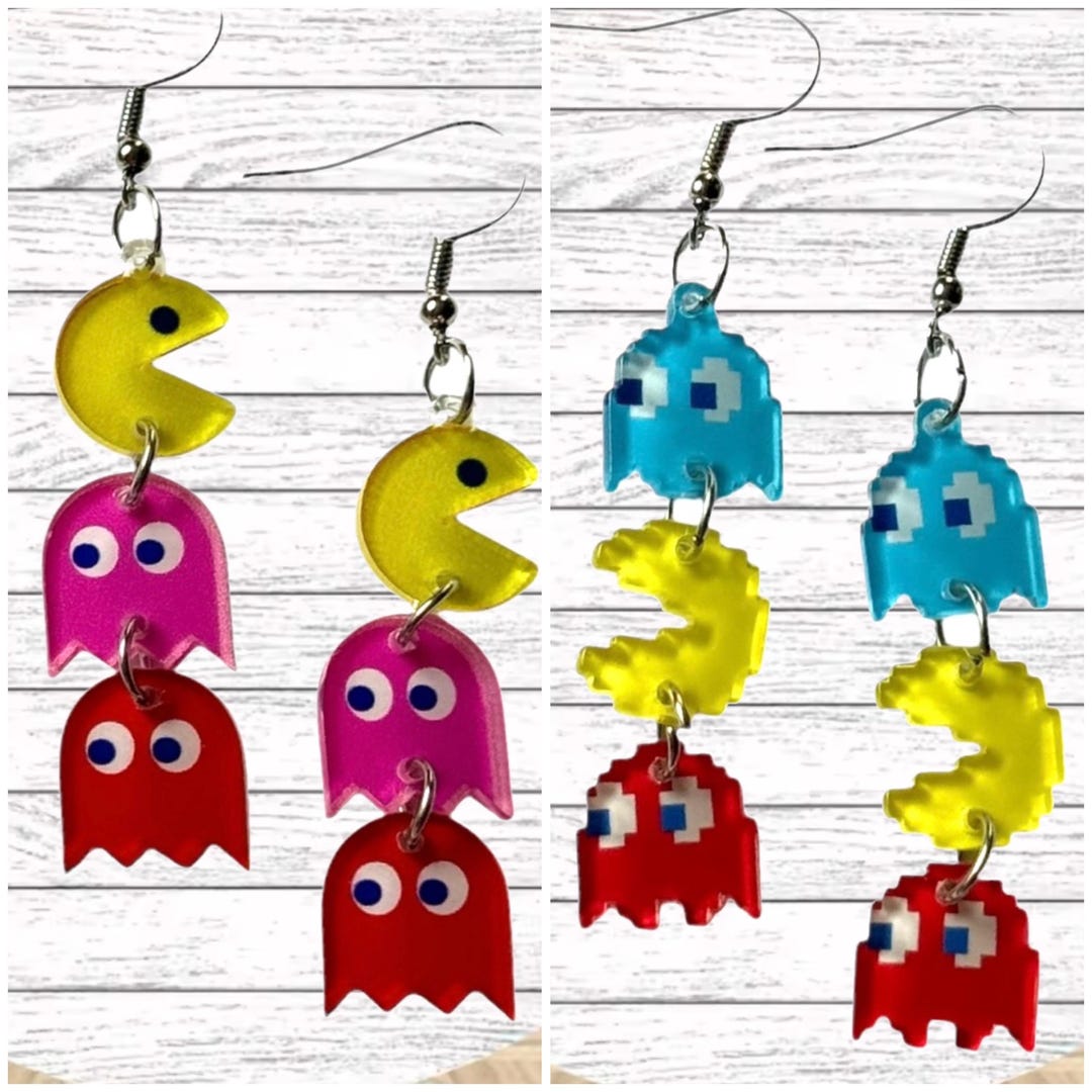 Video Game Earrings, Retro Earrings, Cool Gifts, Dangle Earrings ...