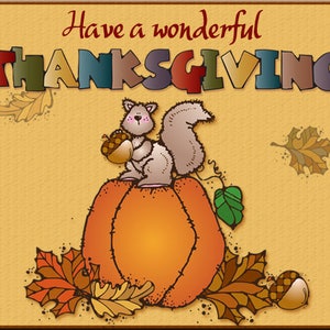 Thanksgiving Words Clip Art for Fall and Harvest Time by DJ Inkers - Etsy