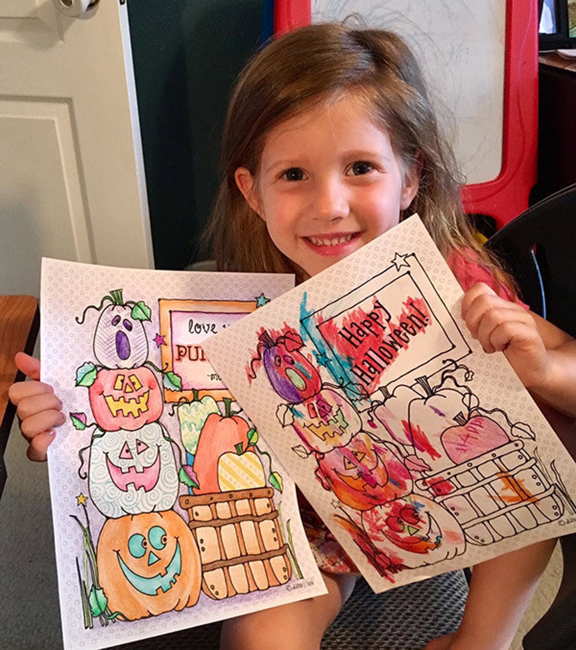 Fall Coloring Pages 5 Printable Designs for Autumn, Halloween and Fall ...