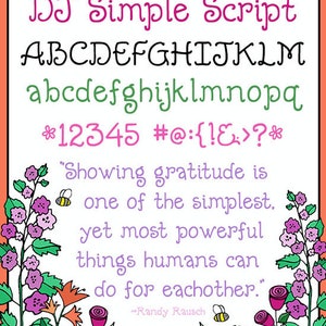 DJ Inkers' Basic Fonts Collection - 5 Font Bundle With Hand Drawn ...