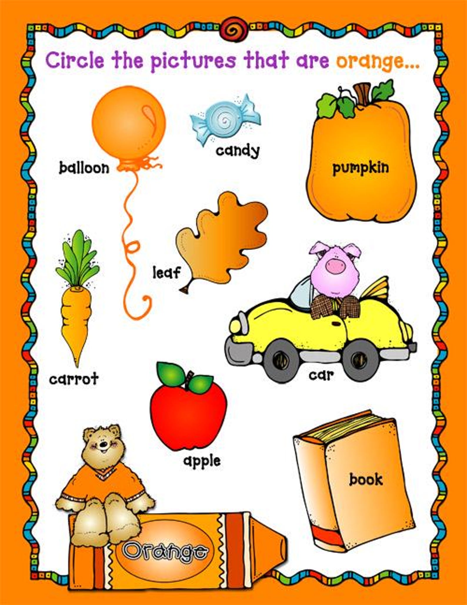 Borders for School - Full Page Clip Art Borders for Teachers and Binder ...