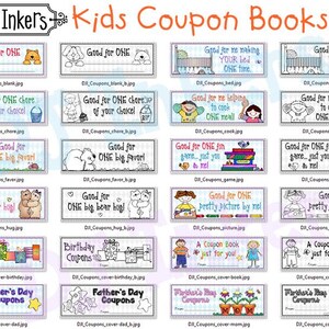 Kids Coupon Book - Printable Gift Idea for Parents From the Kids for ...