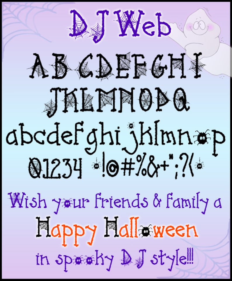 Halloween FONTS Collection Download - Etsy