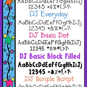 DJ Inkers' Basic Fonts Collection - 5 Font Bundle With Hand Drawn ...