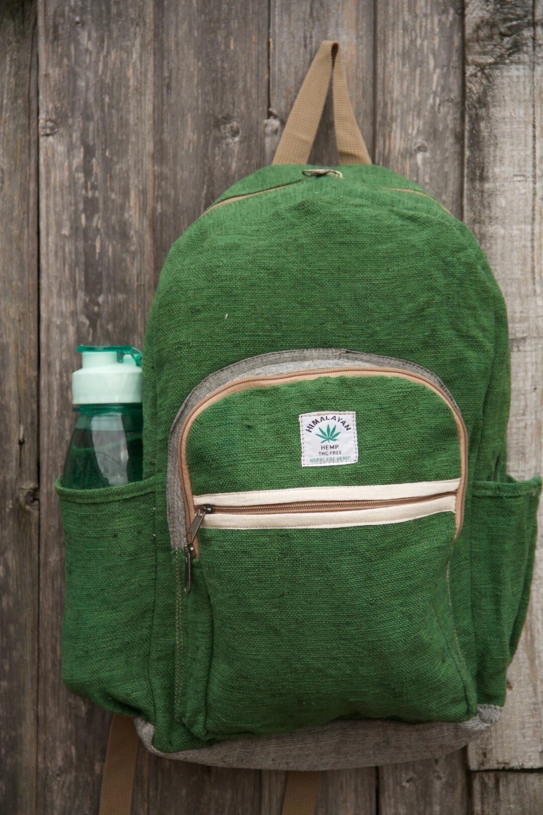 Travel Rucksack Green Hemp Backpack Holiday Organic Vegan Eco Friendly ...