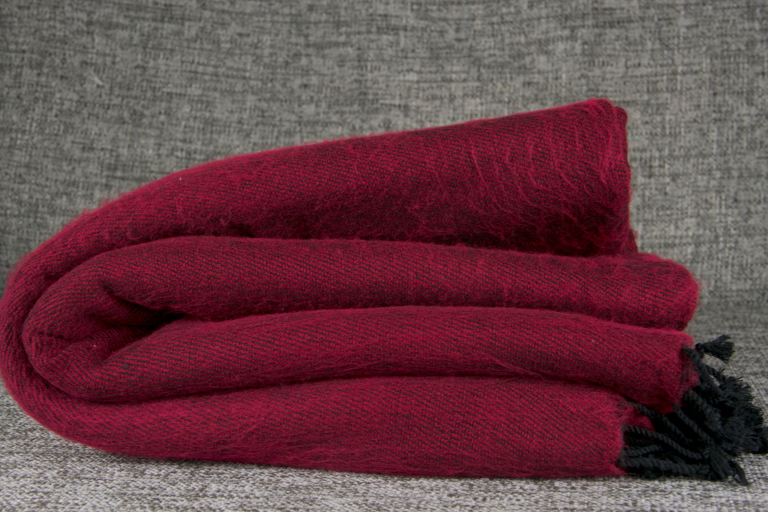 Himalayan Yak Wool Blanket Bed Sofa Throws Large Scarf Fringe | Etsy