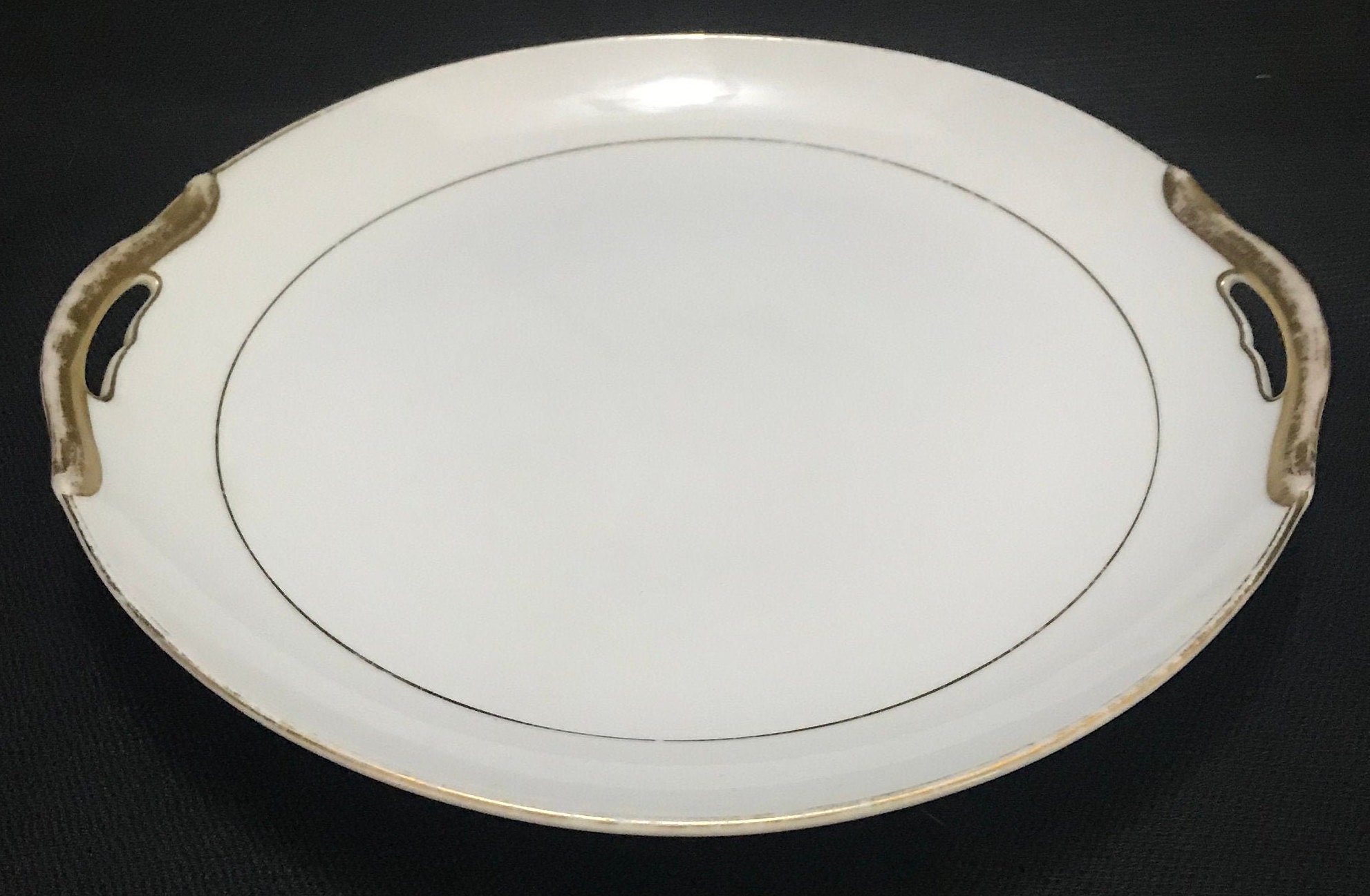 NIPPON Noritake Japan Antique Porcelain Handle White Gold - Etsy