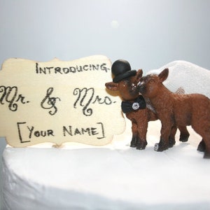 Goat Cake Toppers - Wedding Cake Toppers - Billy Goat - Nanny Goat ...