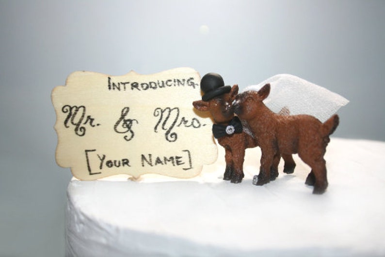Goat Cake Toppers Wedding Cake Toppers Billy Goat Nanny - Etsy Canada
