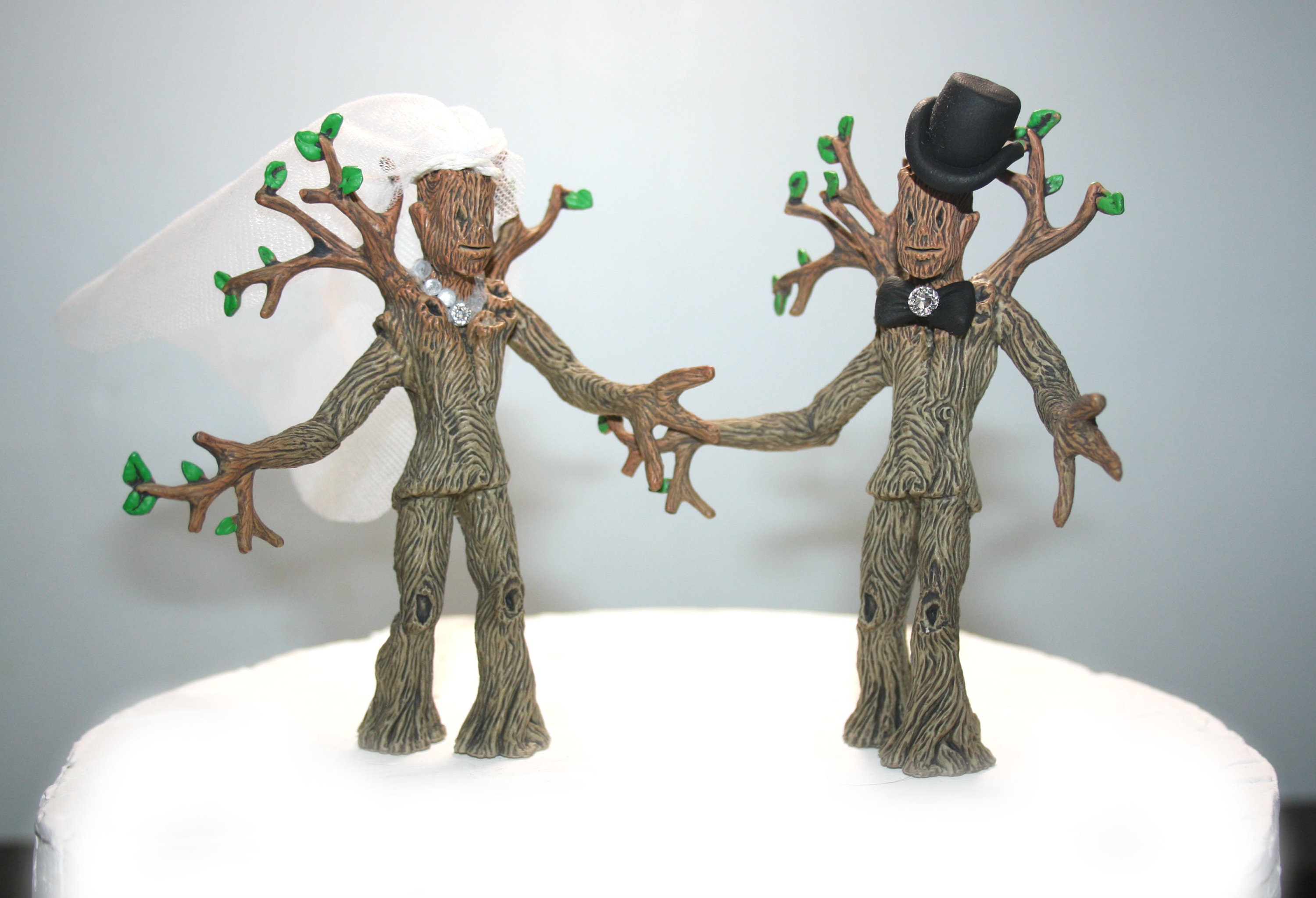 Tree Wedding Cake Topper Nature Tree Cake Toppers Bride | Etsy