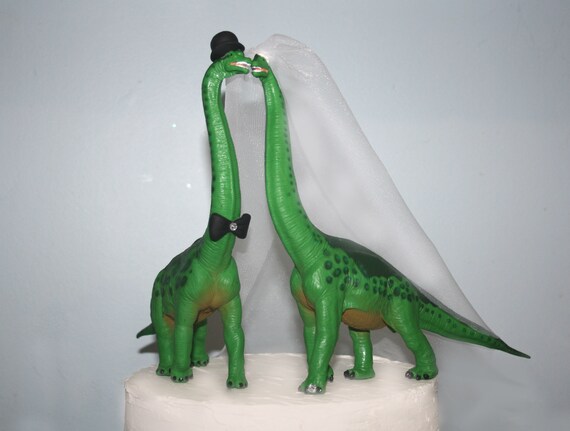 Dinosaur Cake Toppers Wedding Cake Toppers Brachiosaurus - Etsy