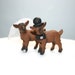 Goat Cake Toppers - Wedding Cake Toppers - Billy Goat - Nanny Goat ...