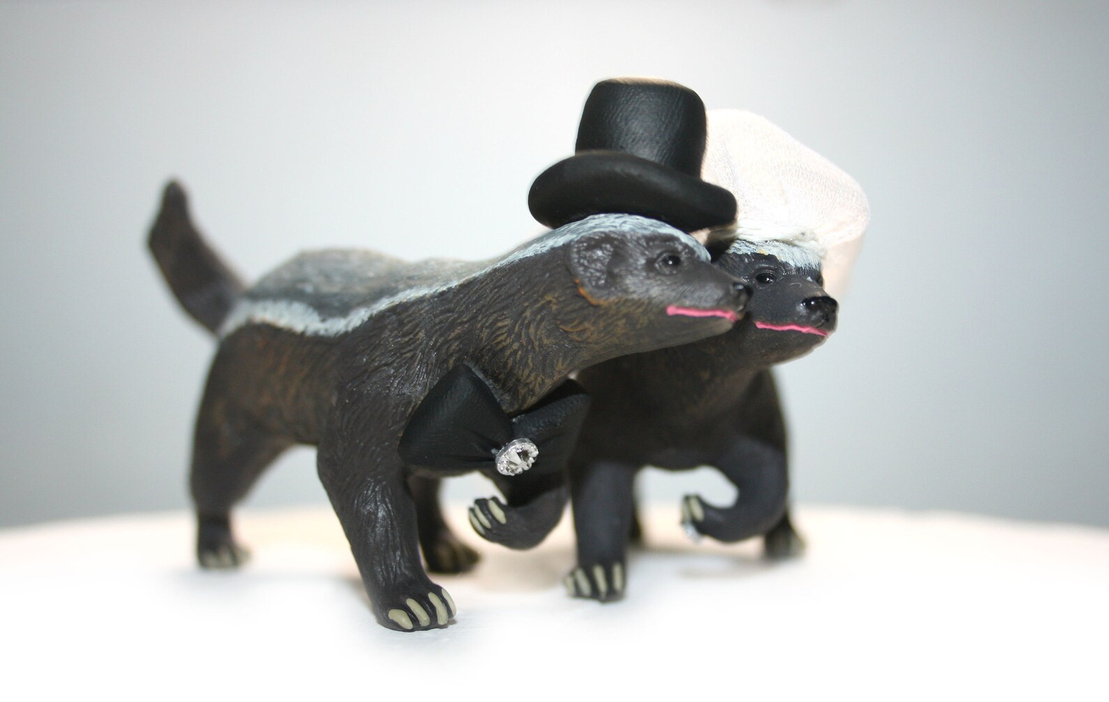 Badger Cake Toppers Wedding Cake Toppers Honey Badgers | Etsy