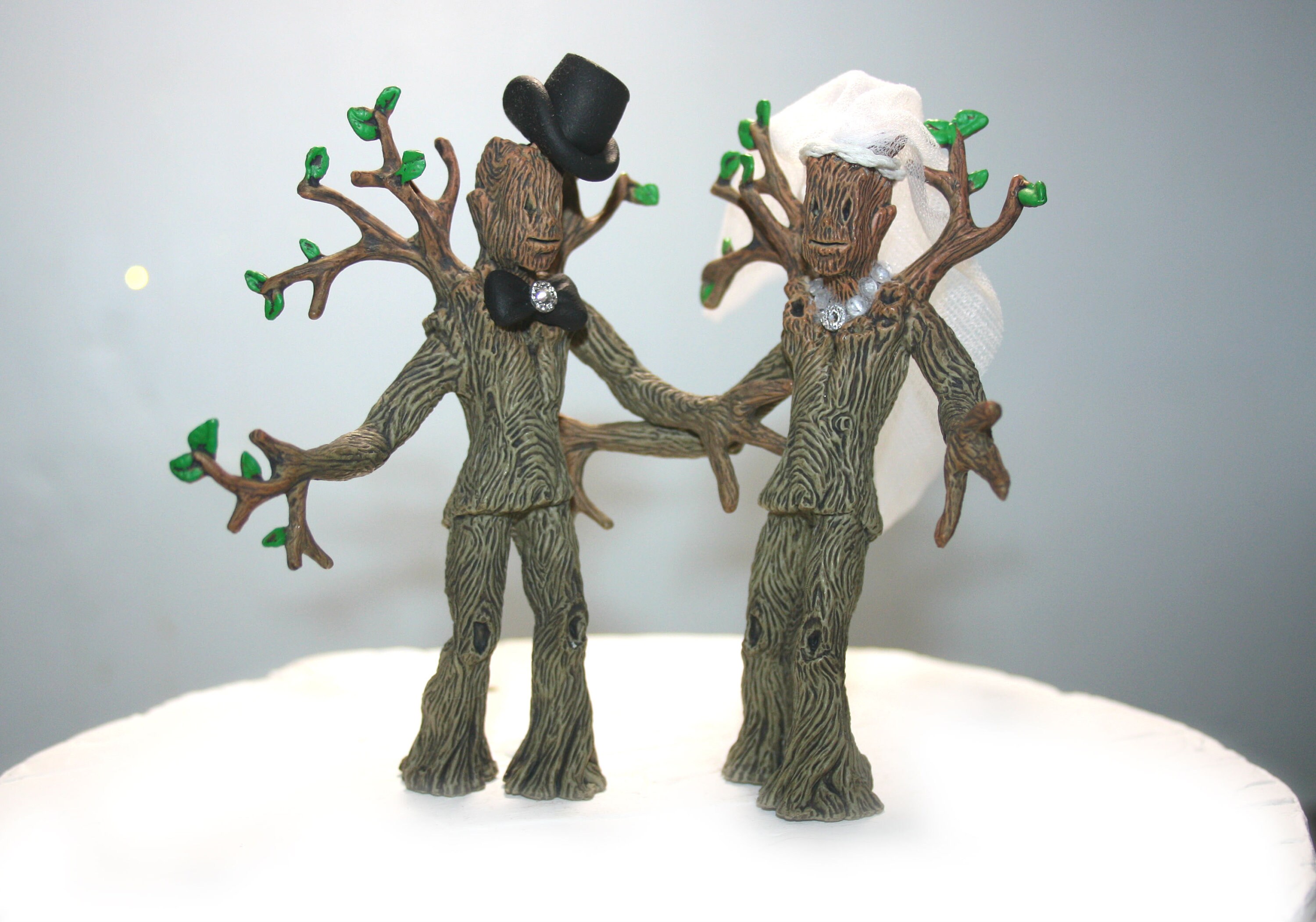 Tree Wedding Cake Topper Nature Tree Cake Toppers Bride | Etsy