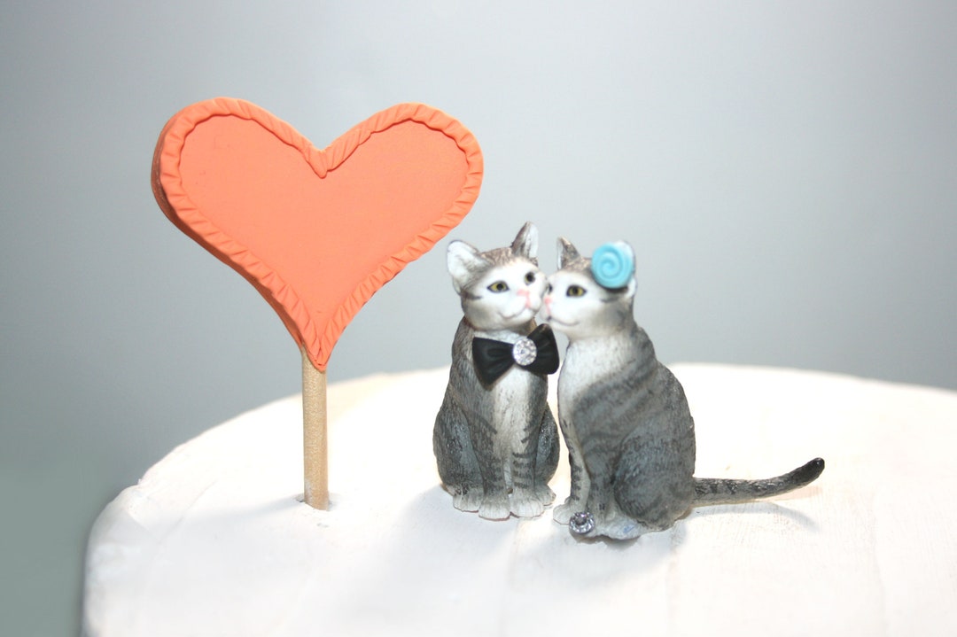 Cat Cake Topper; Cats; Wedding Cake Topper; Animal Cake Topper; Kittens ...