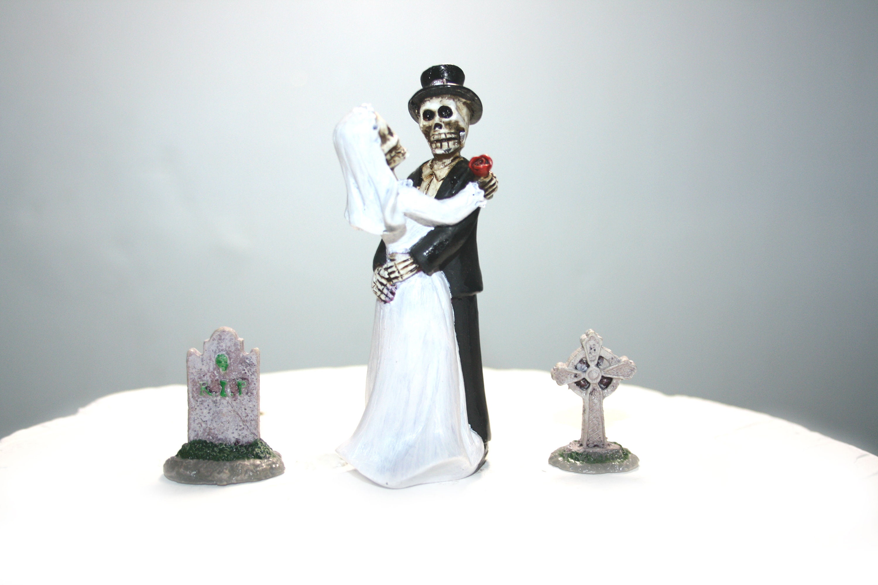 Wedding Cake Toppers Skeleton Cake Toppers Halloween Cake | Etsy