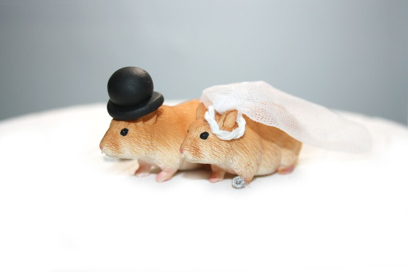 Hamster Cake Toppers Wedding Cake Toppers Animal Cake | Etsy