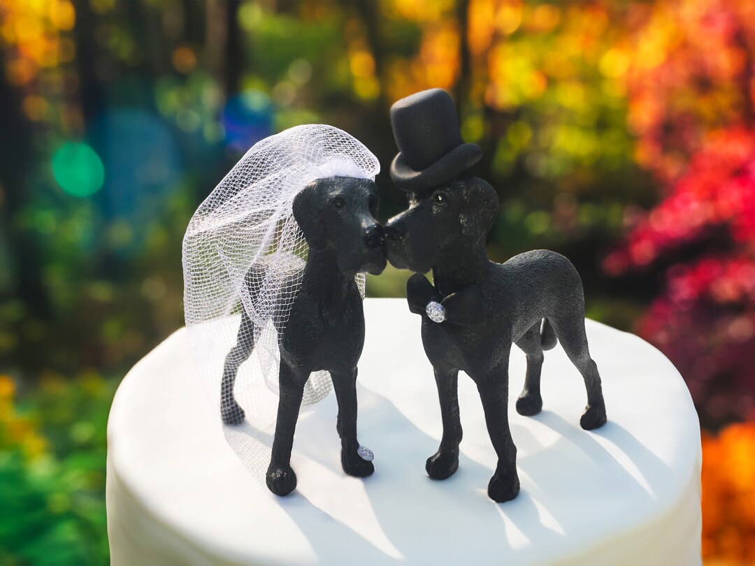 Great Dane Wedding Cake Topper; Dog Bride and Groom; Dog Cake Toppers ...