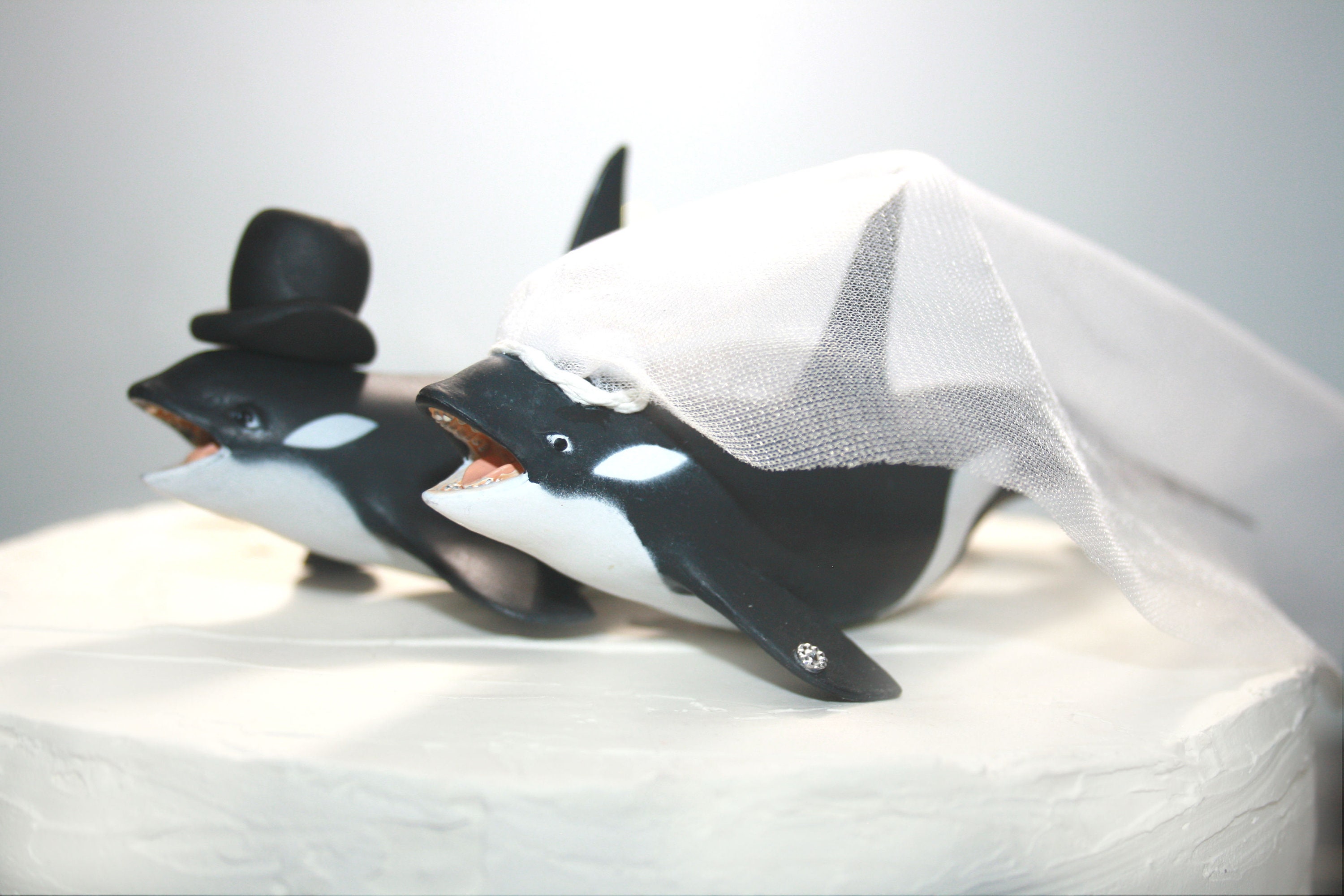 Whale Cake Toppers - Orcas - Killer Whales - Large Cake Toppers ...
