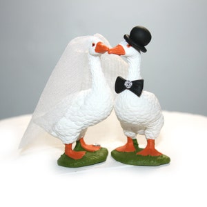 Goose Wedding Cake Toppers Goose Cake Toppers Geese Animal Cake Toppers ...