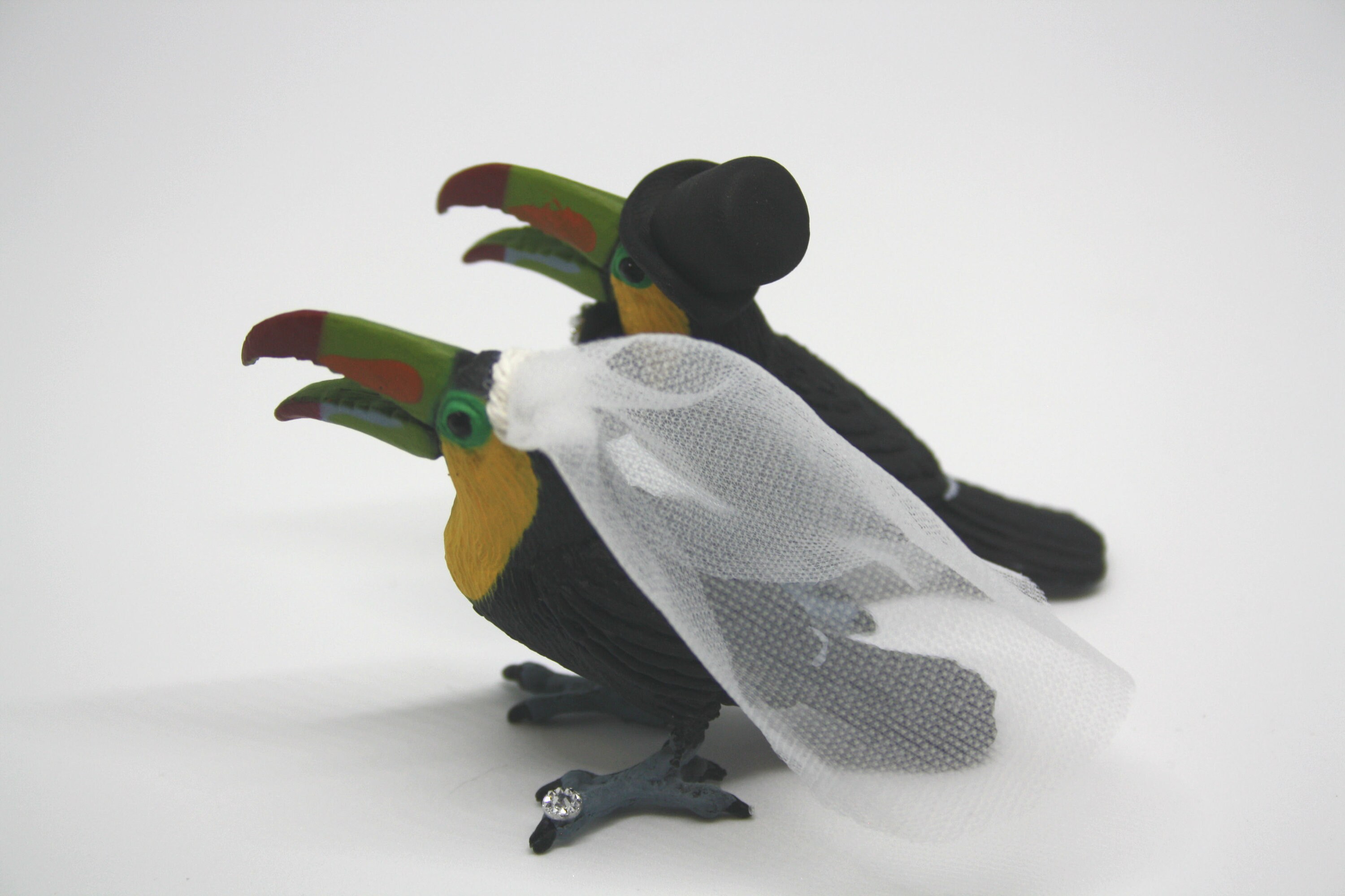 Bird Cake Toppers Toucan Cake Toppers Wedding Cake Toppers - Etsy