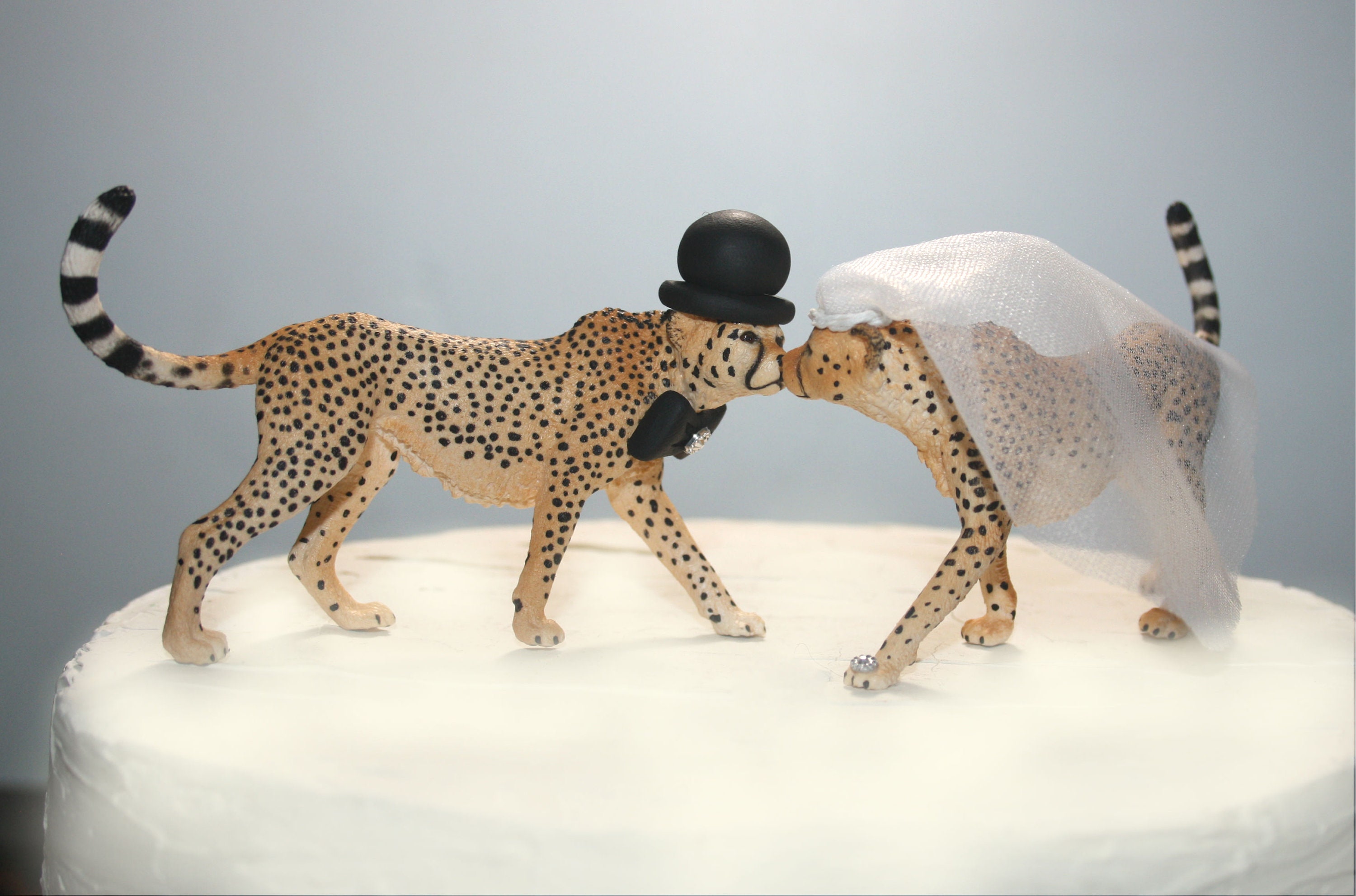Wedding Cake Toppers Animal Cake Toppers Cheetah Cake | Etsy