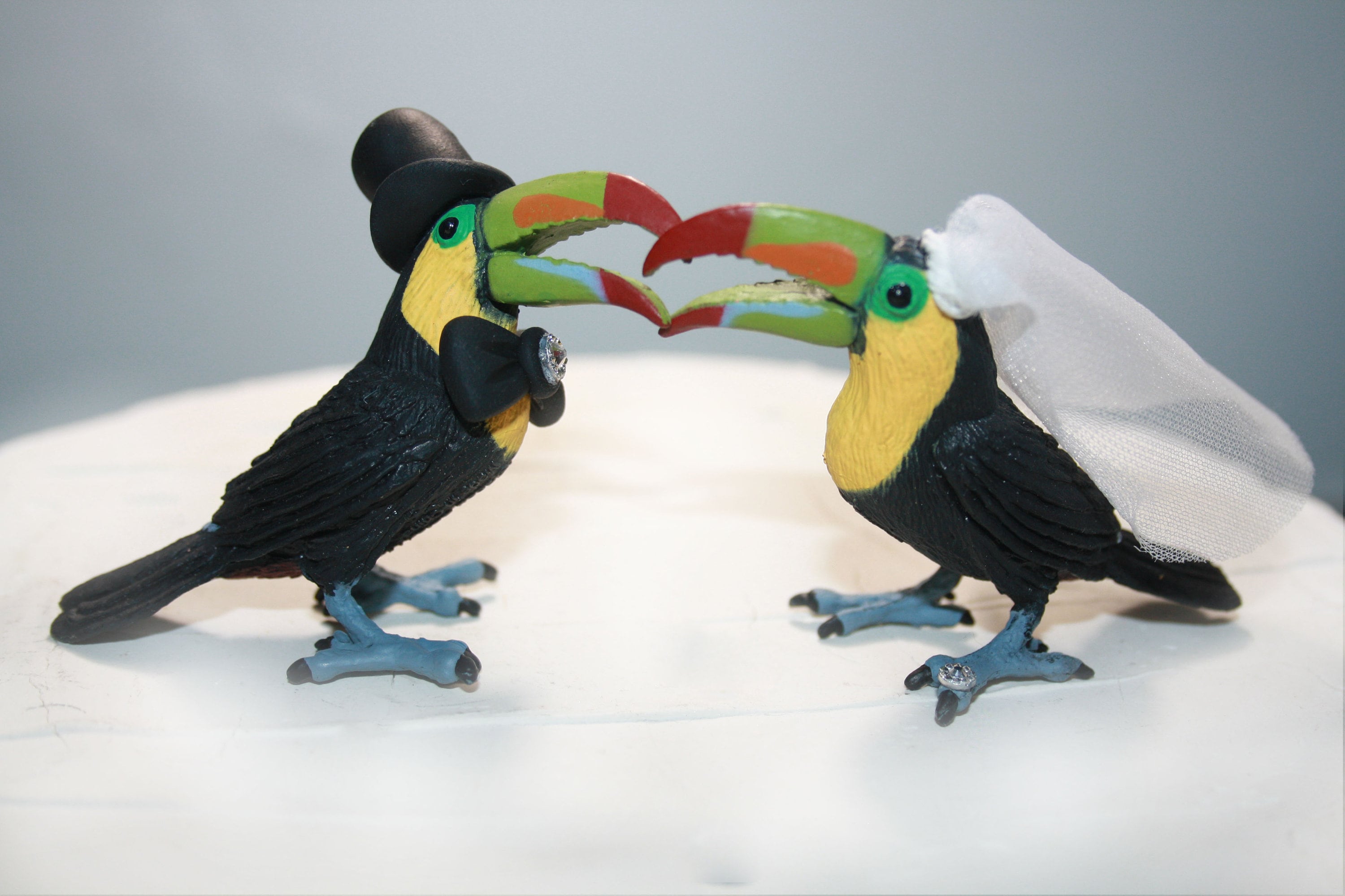 Bird Cake Toppers Toucan Cake Toppers Wedding Cake Toppers - Etsy