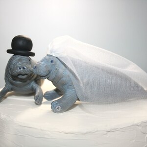 Wedding Cake Toppers - Manatee Cake Toppers - Animal Cake Toppers ...