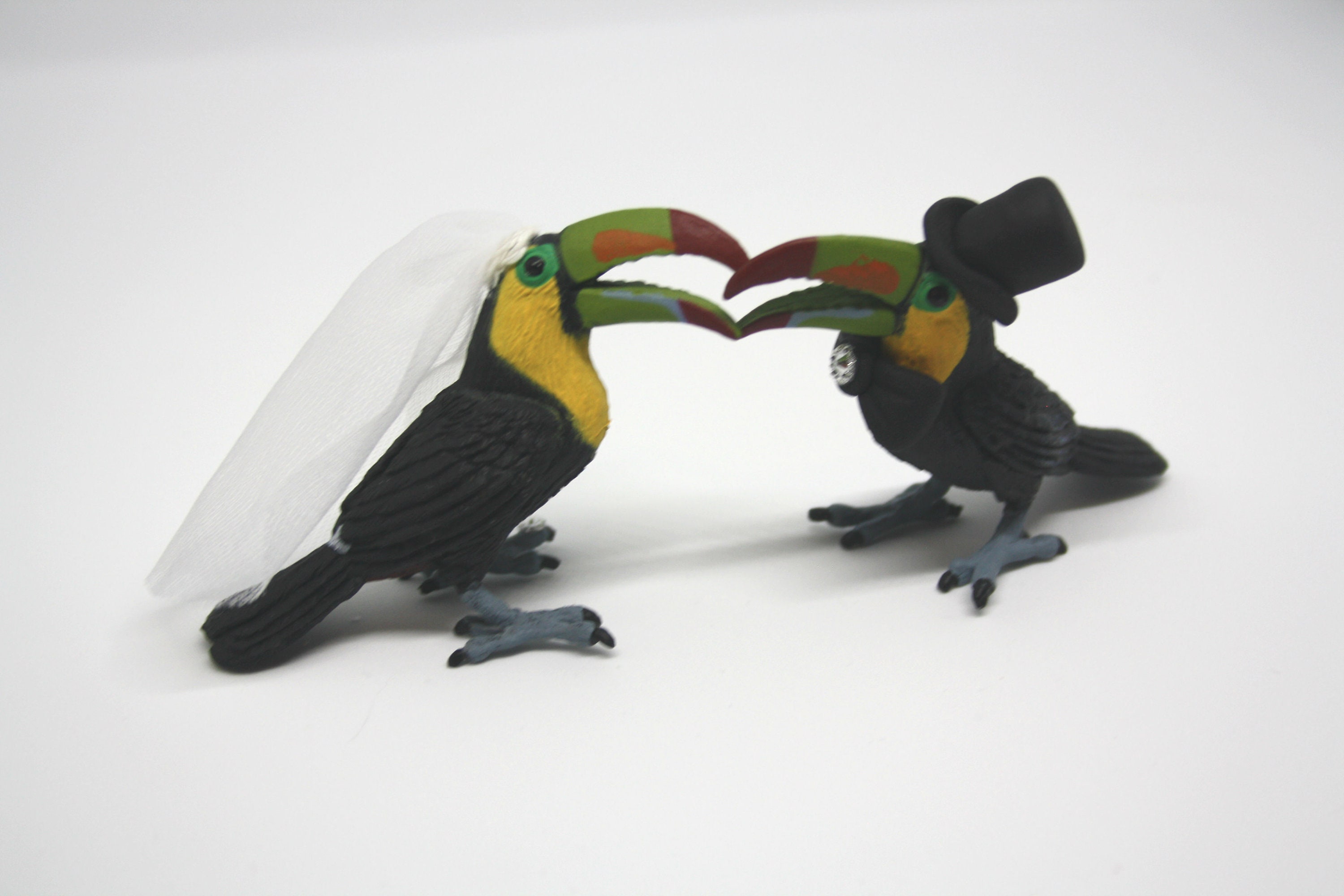 Bird Cake Toppers Toucan Cake Toppers Wedding Cake Toppers - Etsy