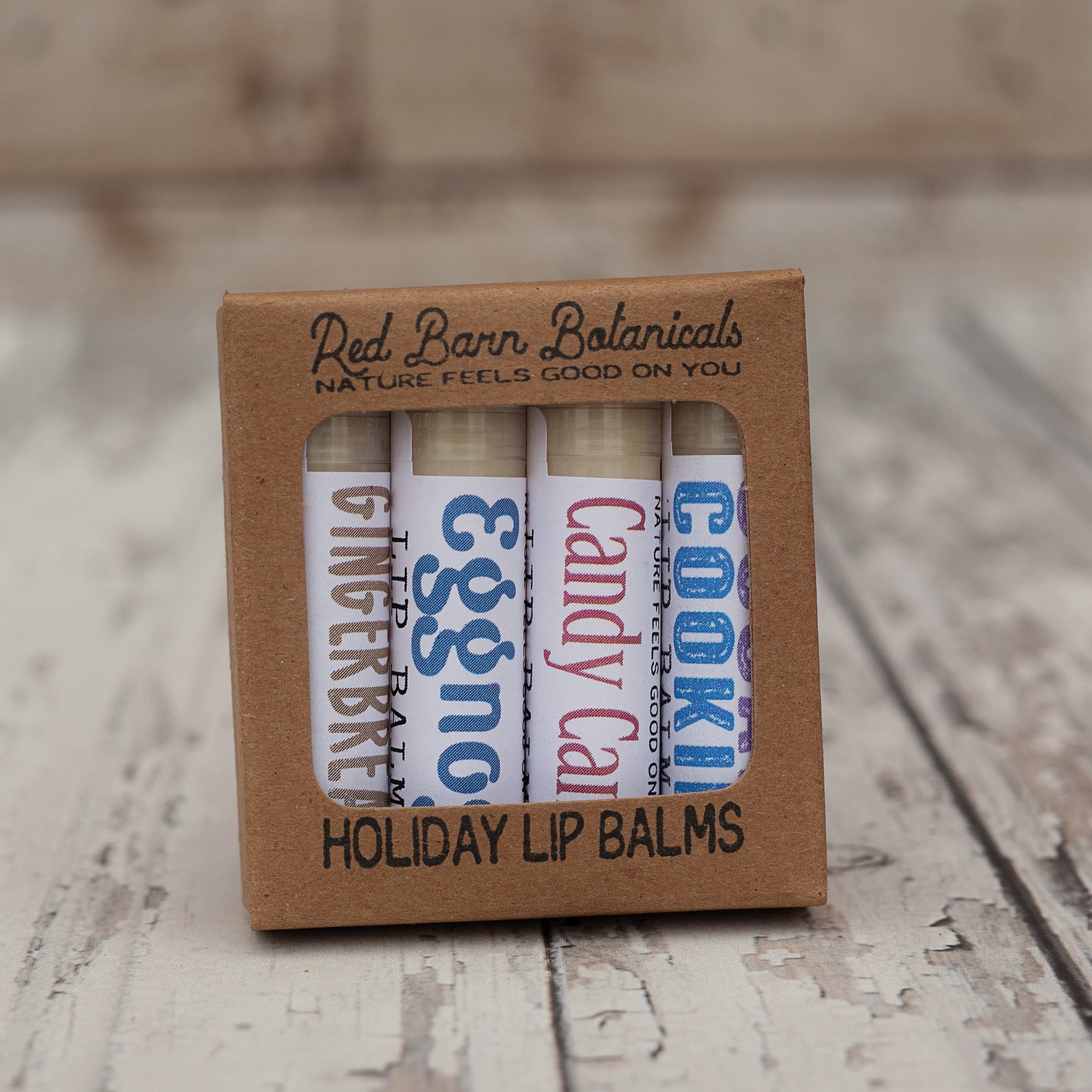 Holiday Gift Set of 4 Lip Balms Fun Christmas Stocking - Etsy