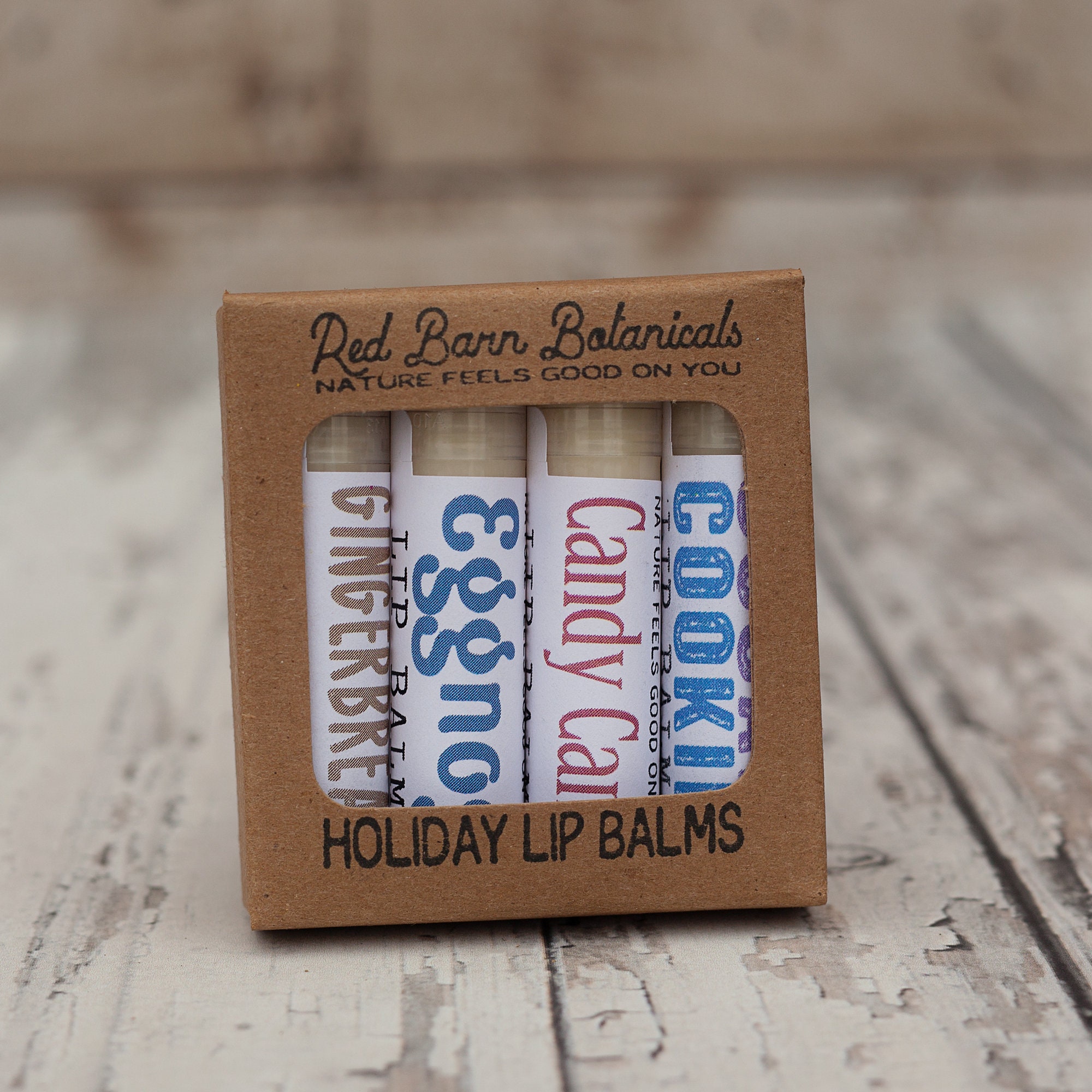 Holiday Gift Set of 4 Lip Balms Fun Christmas Stocking - Etsy