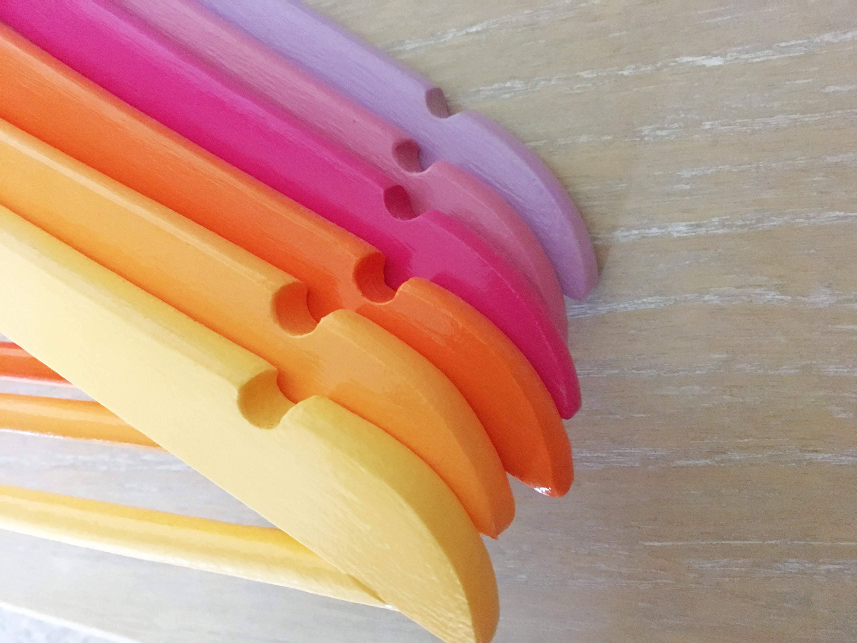 Hand-painted Wooden Hangers: Sunset Colors, Adult Size - Etsy