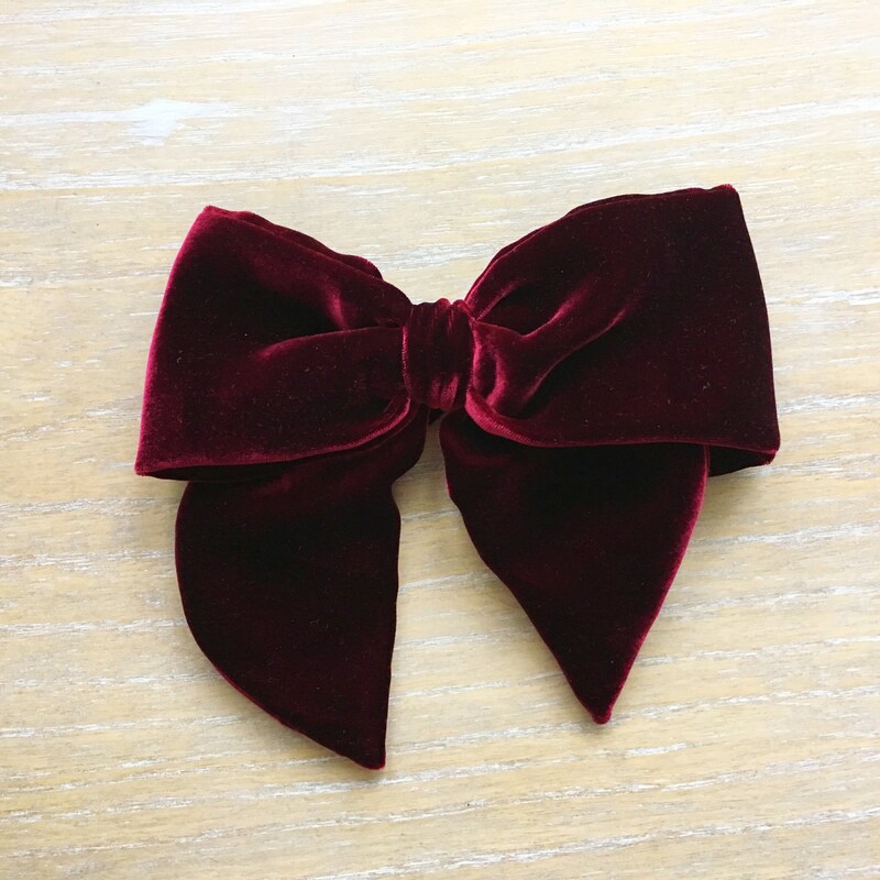 Velvet Bow - Etsy
