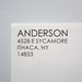 Left Justified Address Stamp // Mid Century Modern Return Address Stamp ...