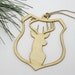Buck Head Ornament // Laser Cut Ornament // Cabin Tree Ornament // Gift ...