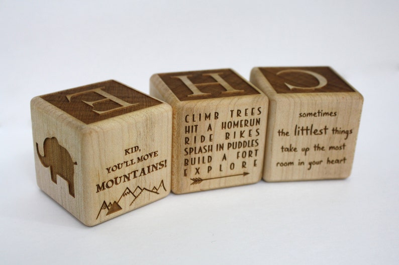 Custom Engraved Baby Block // Newborn Gift // Baby Gift // Baby Name ...