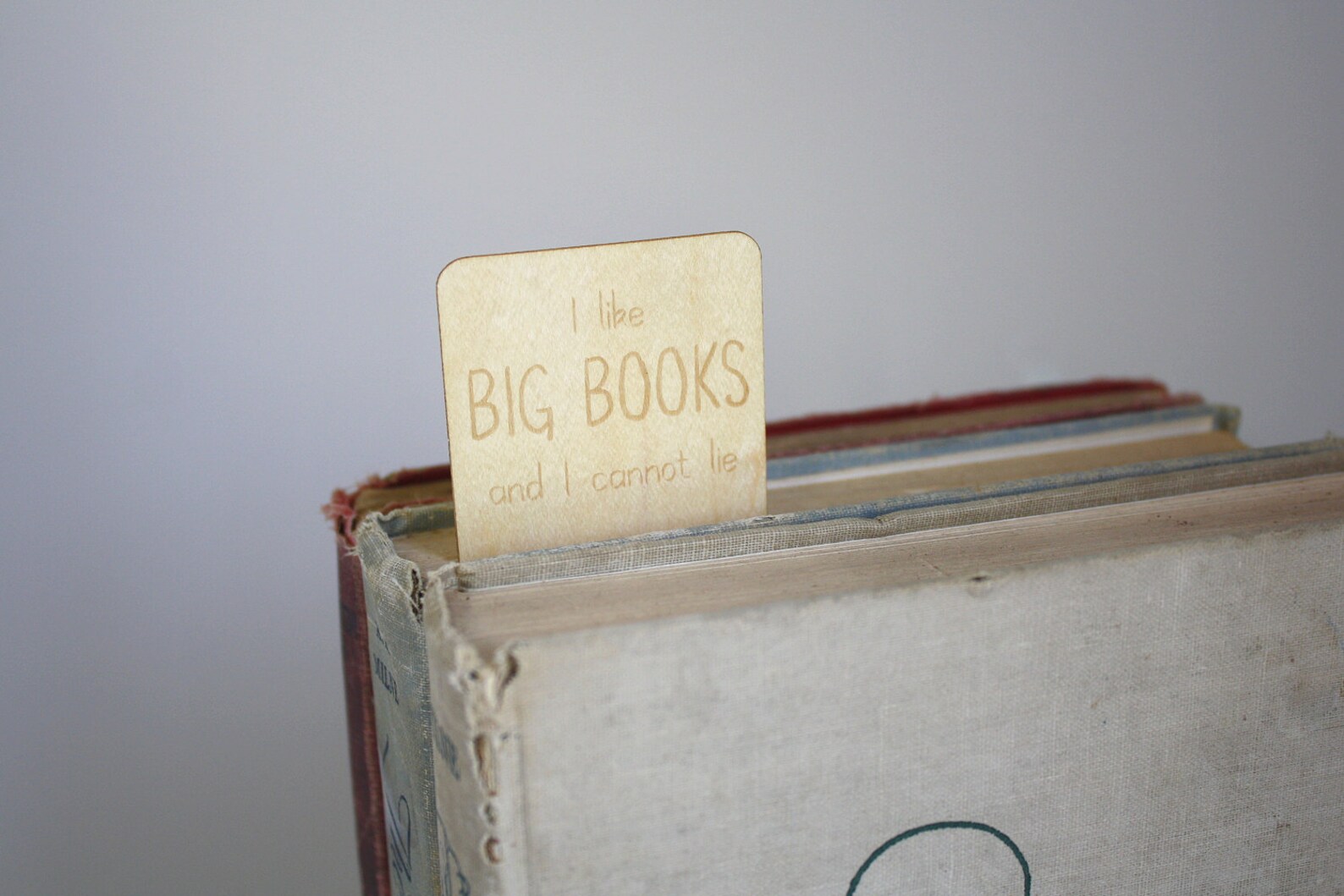 I Like Big Books and I Cannot Lie Funny Bookmark // Wooden Bookmark ...