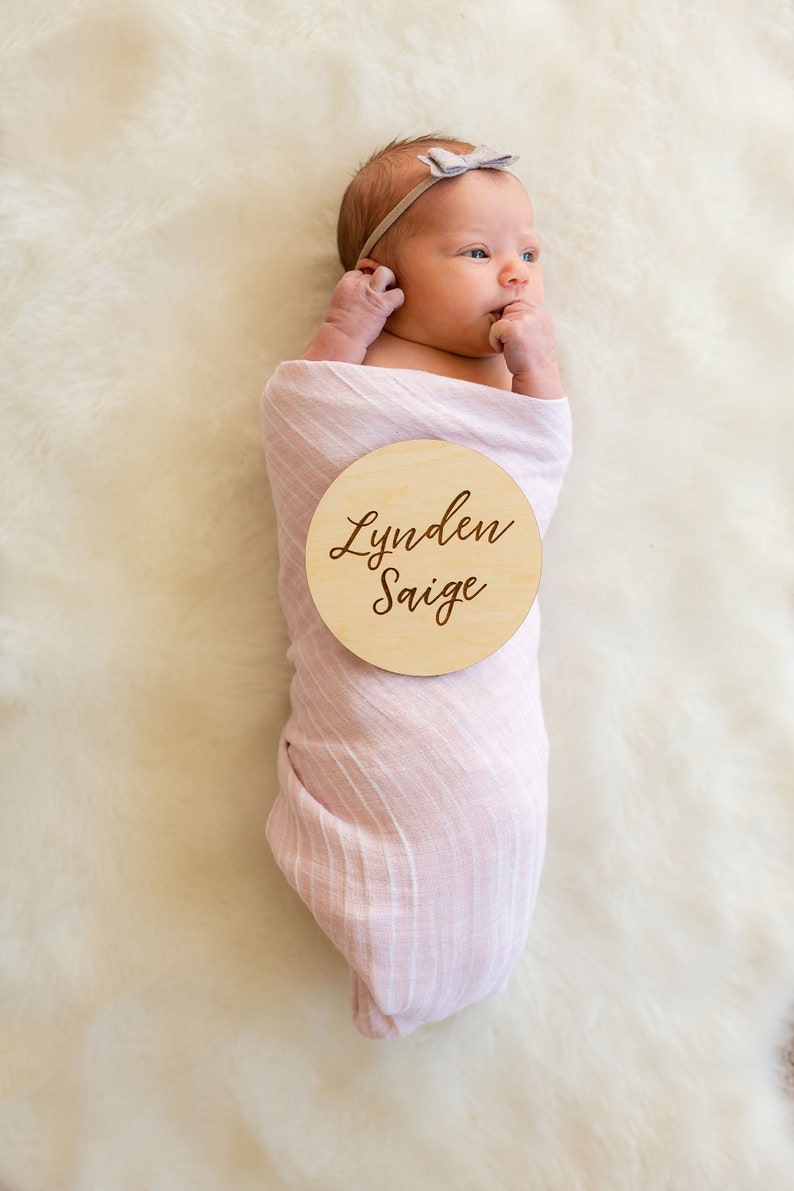 Baby Name Plaque // Birth Announcement Sign // Engraved - Etsy New Zealand