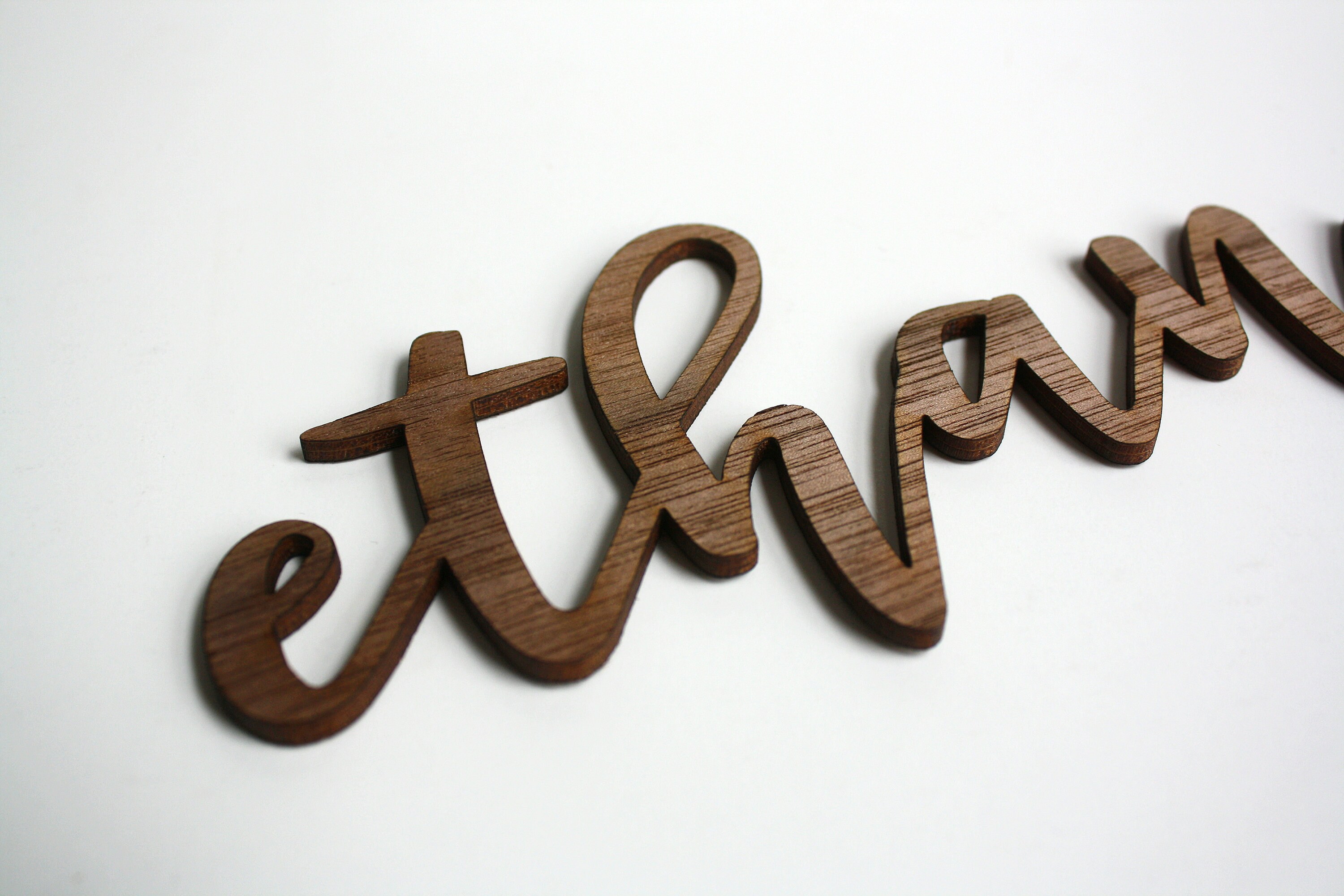 Walnut Laser Cut Names // Baby Name Cutout // Laser Cut Wood - Etsy