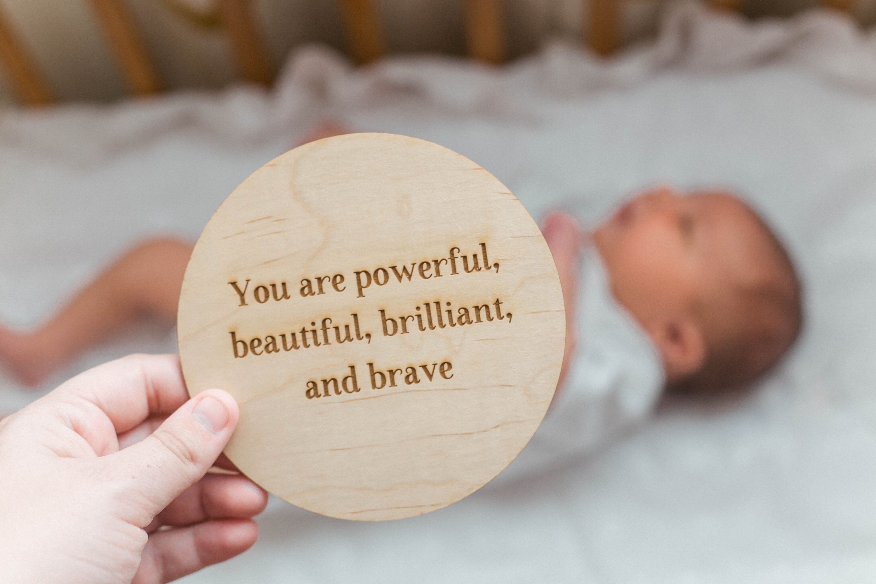 Baby Name Plaque // Birth Announcement Sign // Engraved | Etsy