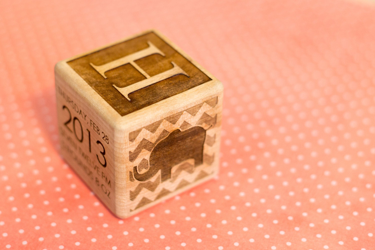 Custom Engraved Baby Block // Newborn Gift // Baby Shower Gift - Etsy