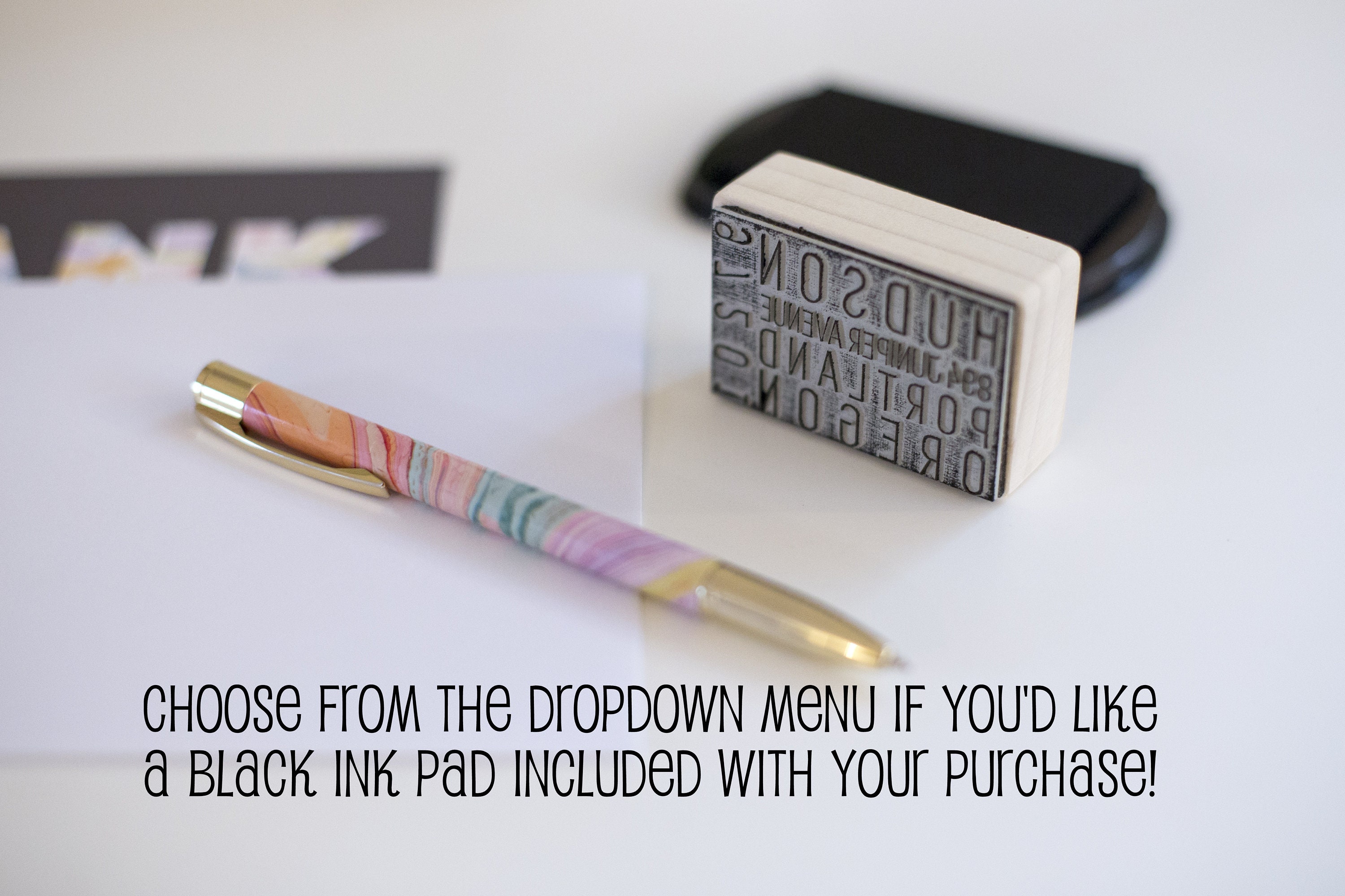 Mid Century Modern Address Stamp // Custom Return Address | Etsy