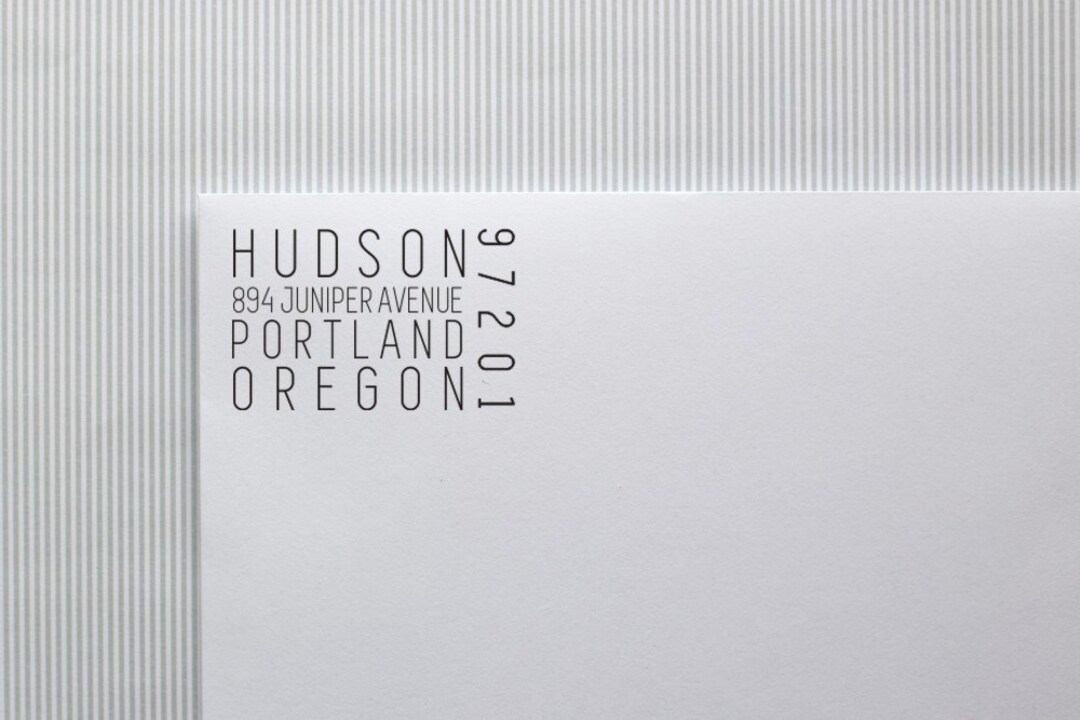 Ticket Inspired Address Stamp // Return Address Stamp // Wedding Stamp ...