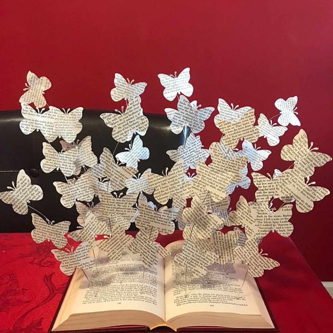 Book Art Paper Butterflies Book Art Sculpture Book - Etsy.de