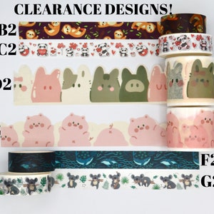 Animal Designs Washi Tape Samples Pet Washi Tape for Scrapbooking 1 ...