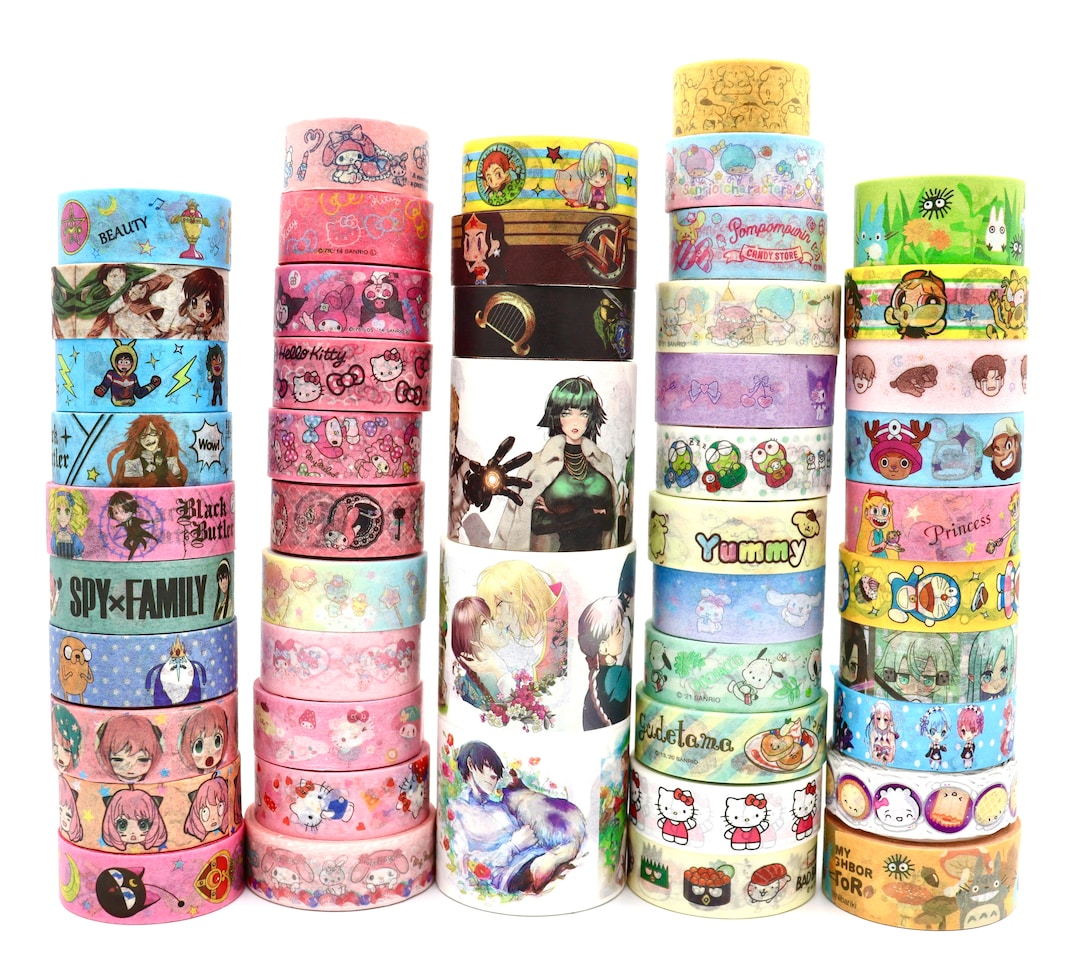 Cute Anime Washi Tape: Journaling, Scrapbooking, Crafting (1 Meter) - Etsy