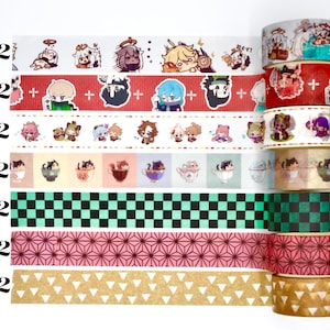 Anime Washi Tape: Journaling, Scrapbooking, Crafting (1 Meter) - Etsy