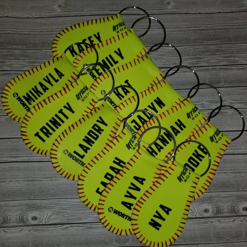 Softball Bag Tag - Etsy