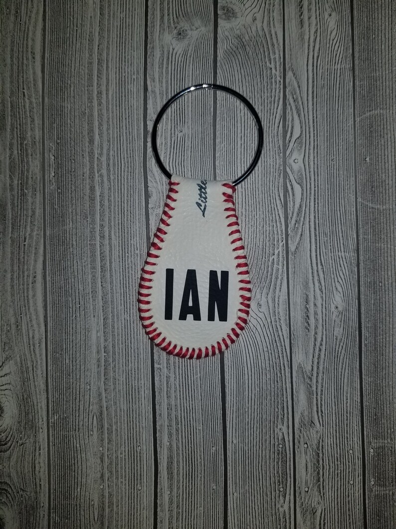 Baseball bag tags OR key chains. | Etsy